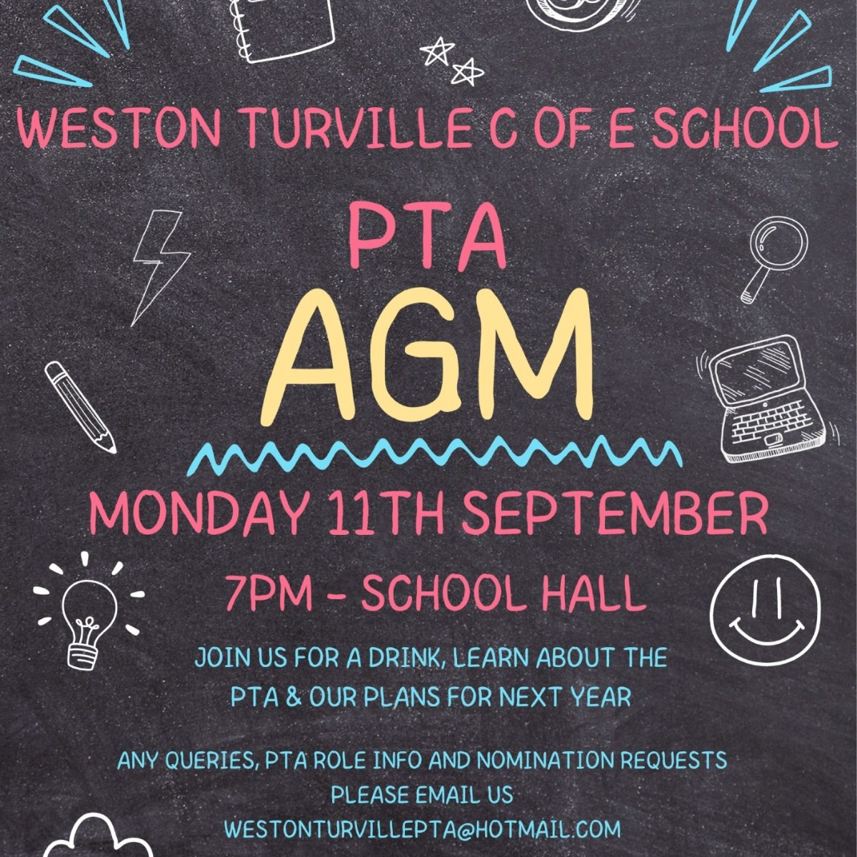 Weston Turville Church of England School - Invite to our PTA meeting